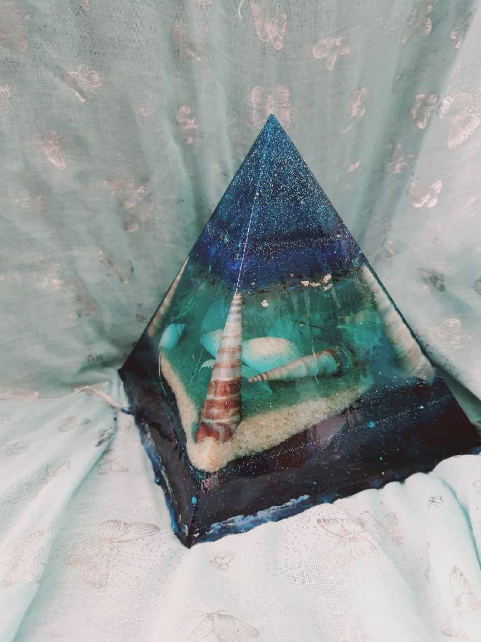 Decorative Element Pyramid Epoxy Resin Personalized - Etsy