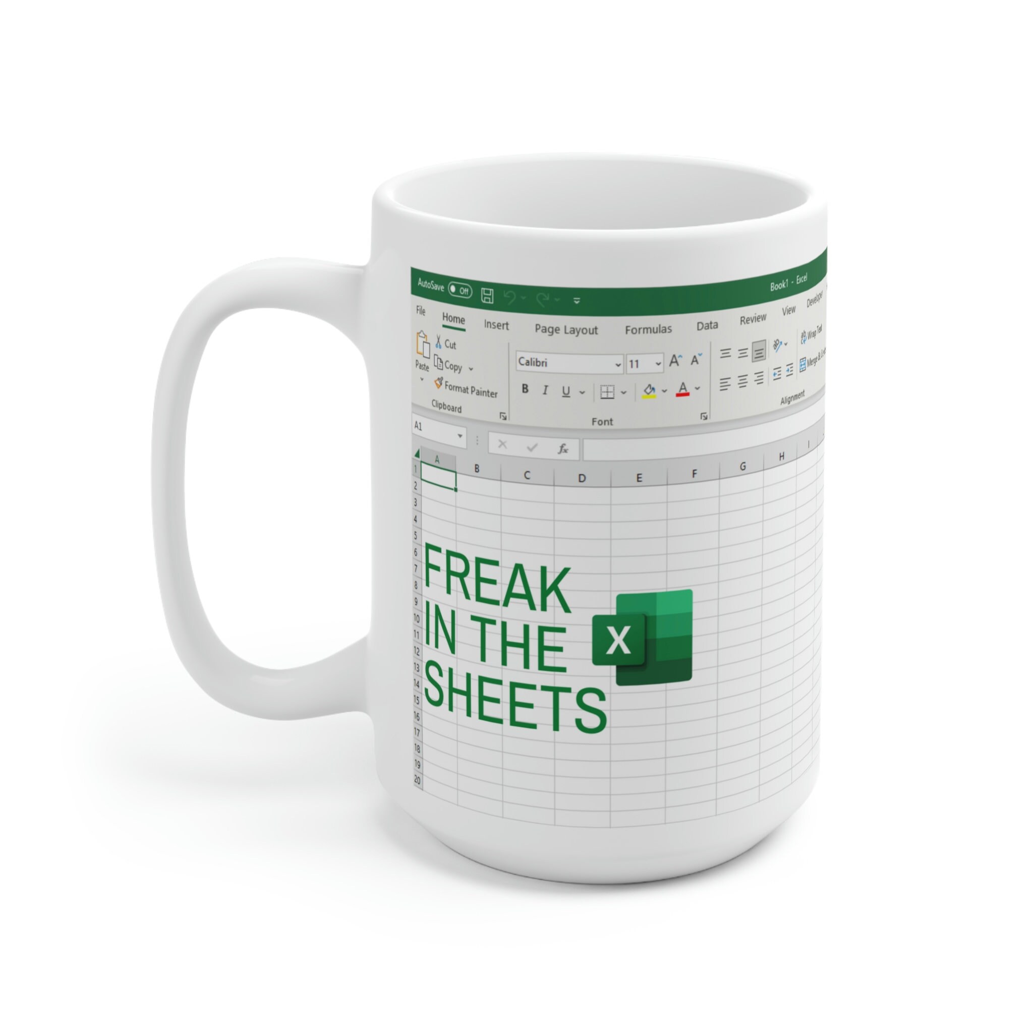 Excel Freak in the Sheets Mug, Excel Guru, Office Gift, Coworker Gift ...