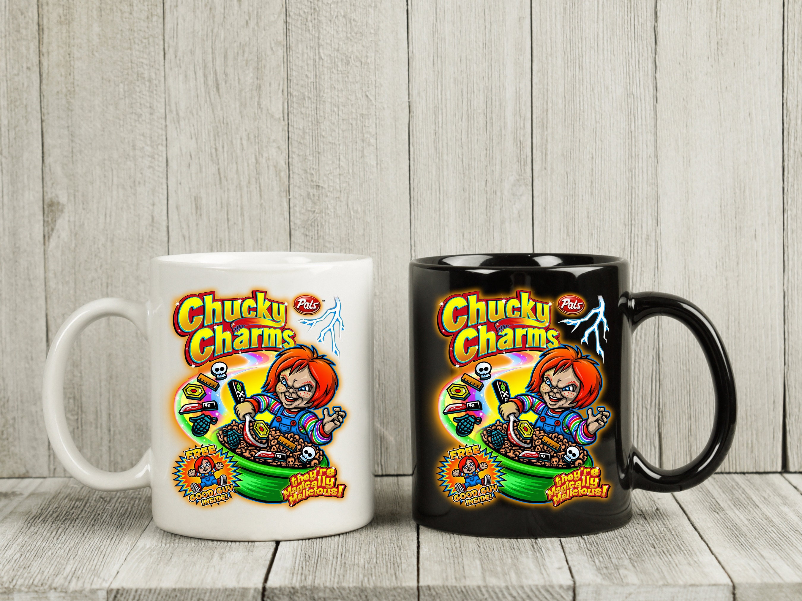 Chucky Charms Cereal Mug, Chucky, Childs Play Movie, Childs Play Fan ...