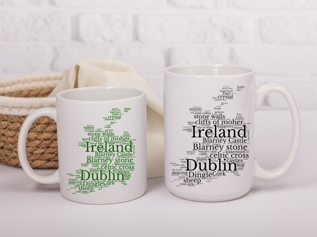 Ireland Word Map Mug, Ireland Mug, Irish Mug, Irish Words Mug - Etsy