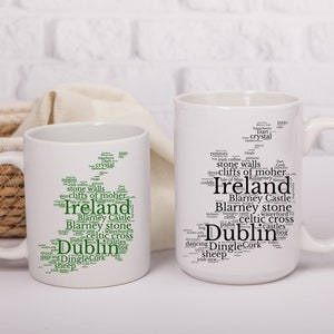 Ireland Word Map Mug, Ireland Mug, Irish Mug, Irish Words Mug - Etsy