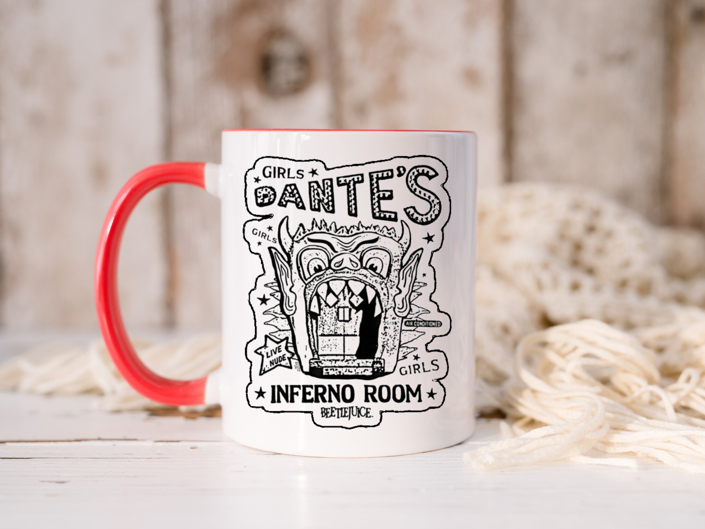 Dante's Inferno Room Mug, Beetlejuice Strip Club, Beetlejuice Movie ...