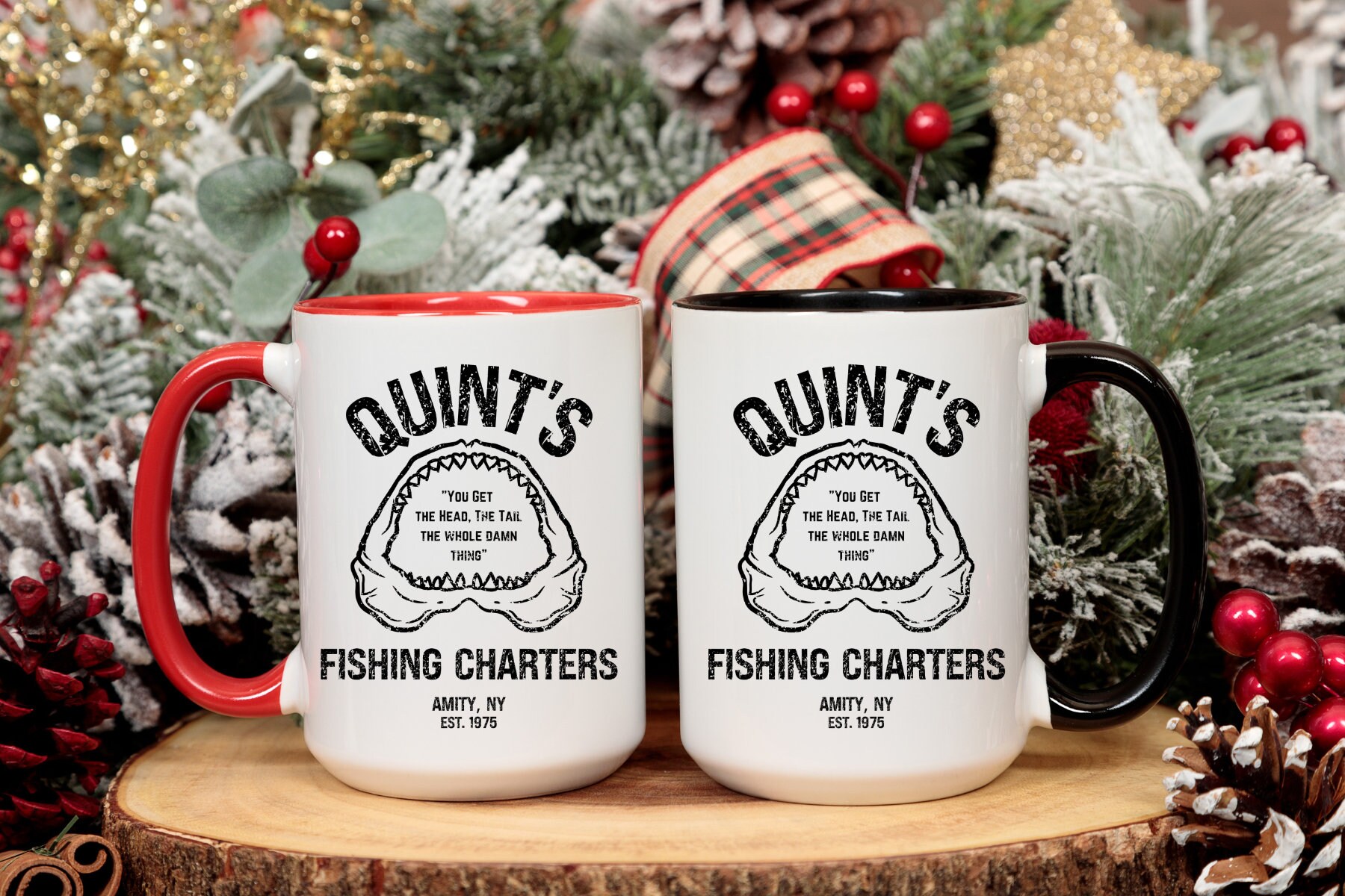 Quint's Fishing Charters Amity NY Est 1988 Jaws Movie - Etsy