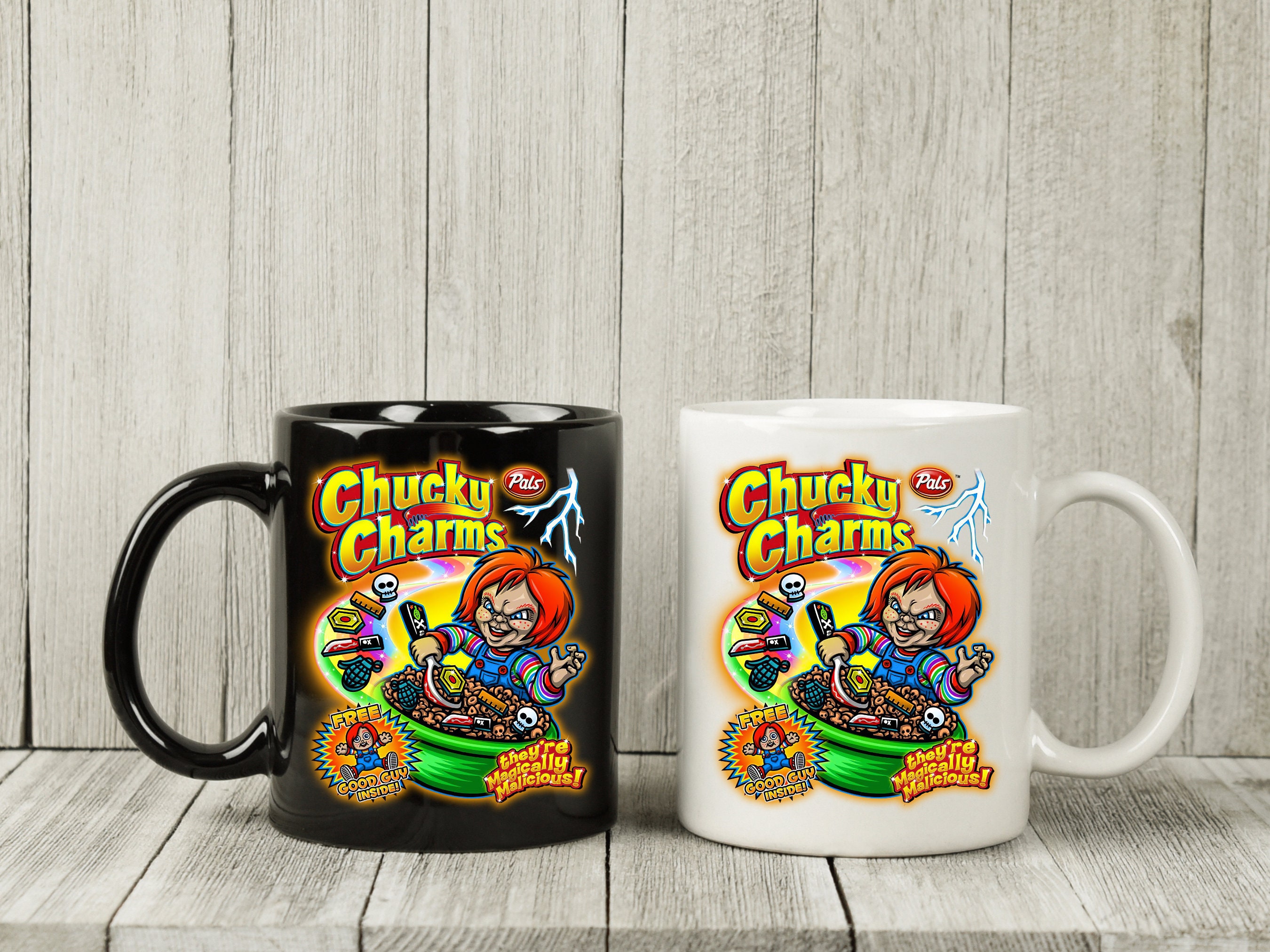 Chucky Charms Cereal Mug, Chucky, Childs Play Movie, Childs Play Fan ...