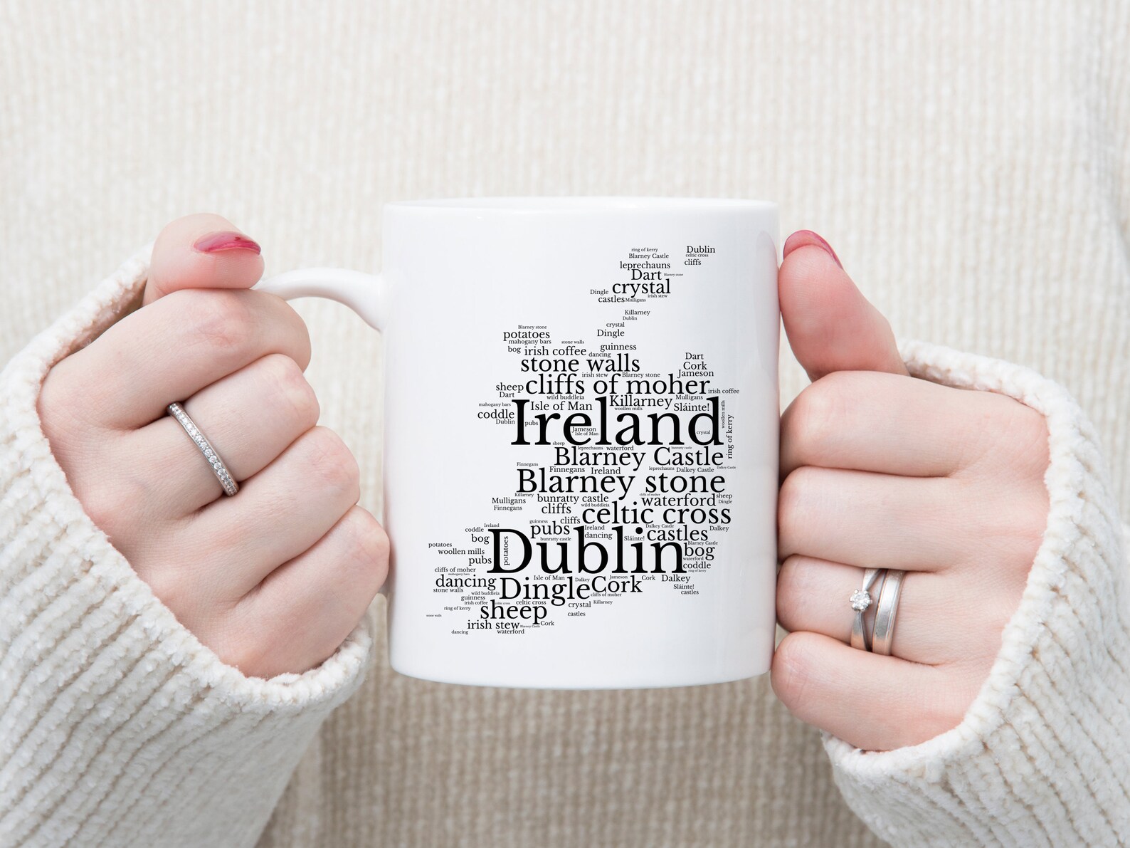 Ireland Word Map Mug, Ireland Mug, Irish Mug, Irish Words Mug - Etsy