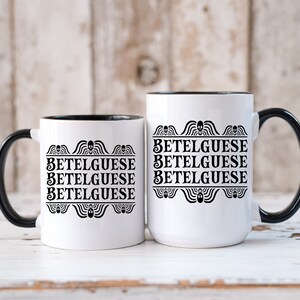 Beetlejuice, Beetlejuice, Beetlejuice Mug, Betelguese Mug, Beetlejuice ...