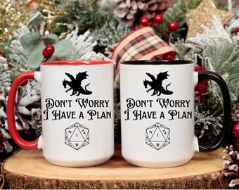 Dungeons and Dragons 15 Oz Dont Worry I Have a Plan Mug - Etsy
