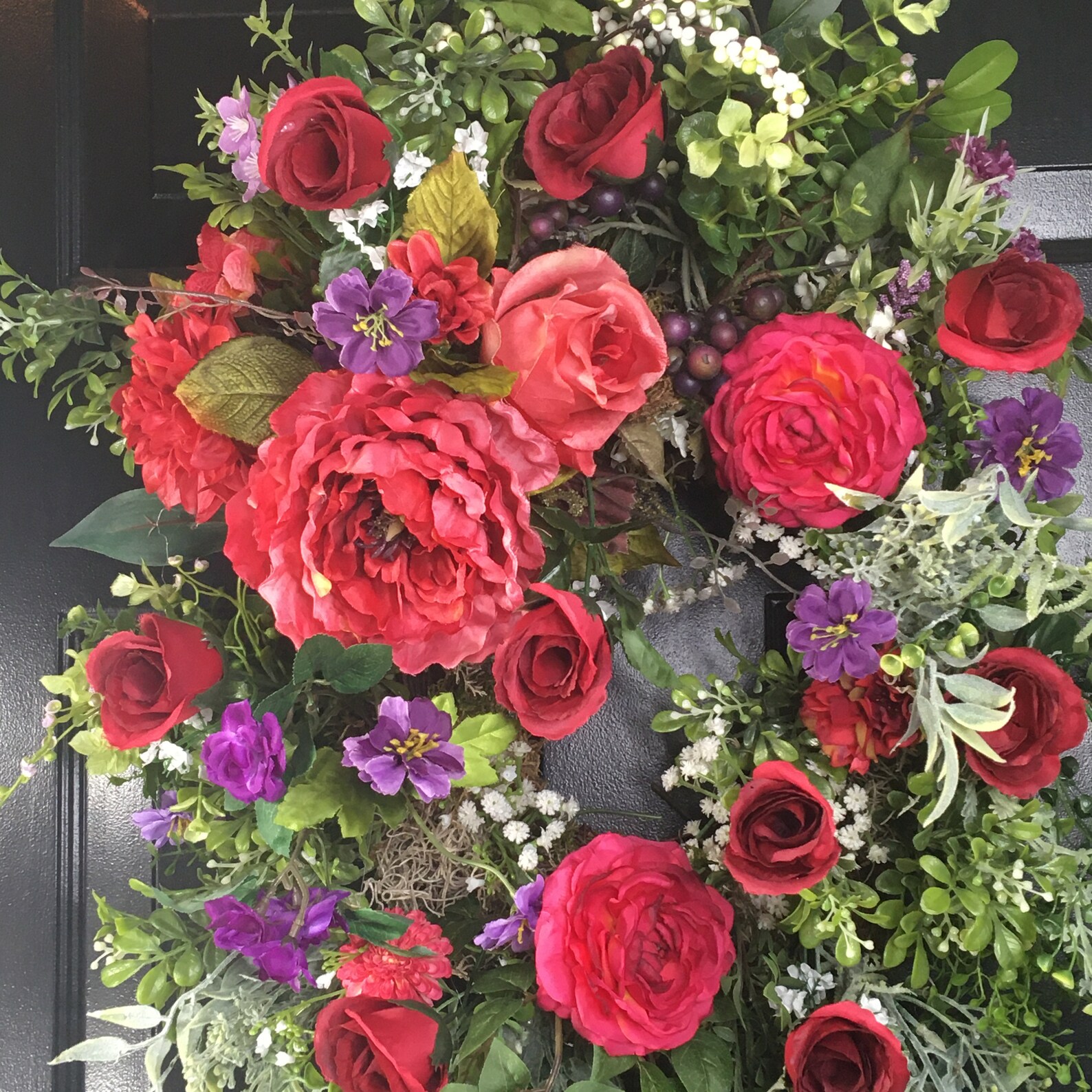 Valentine Rose Wreath Peony Rose Wreath Red Rose Wreath Red - Etsy