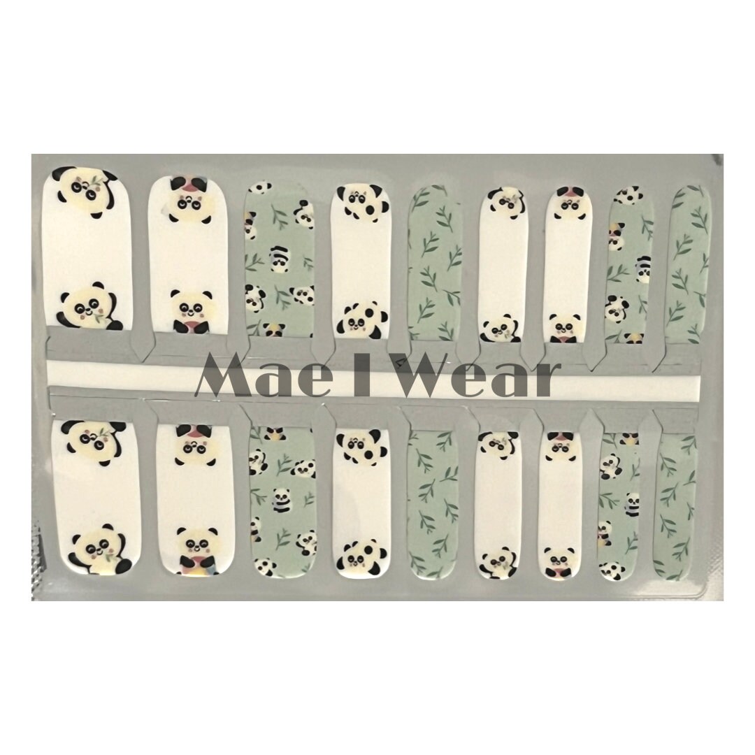 Panda - Nail Strips | Nail Wraps | Nail Decals| Nail Stickers| Kids ...