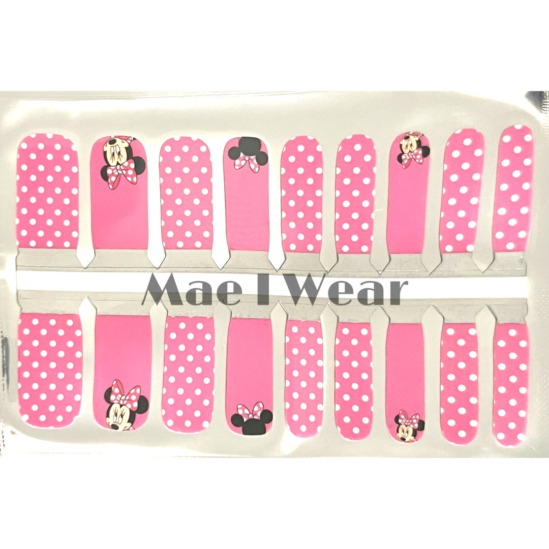 Minnie Mouse - Nail Strips | Nail Wraps | Nail Decals| Nail Stickers ...