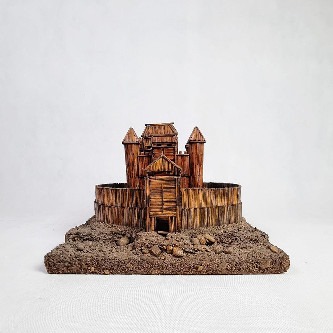 Matchstick Castle, Handicraft, for Vintage Collections, Naive Art, Brut ...