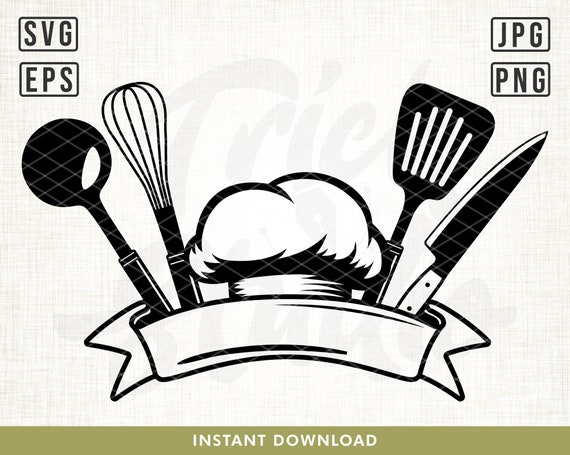 Chef Tools Svg Chef Svg File Chef Hat Svg Cooking Svg - Etsy Australia