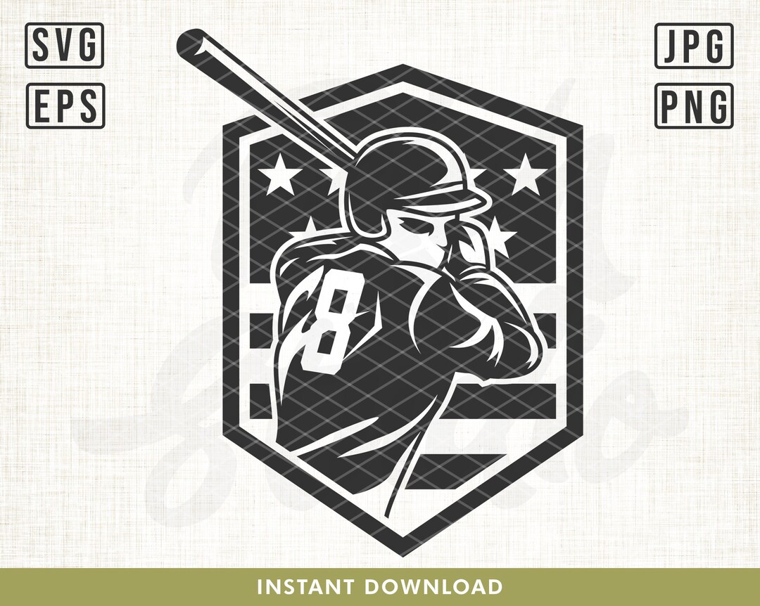 US Baseball Svg USA Baseball Player Svg File Baseball Game - Etsy