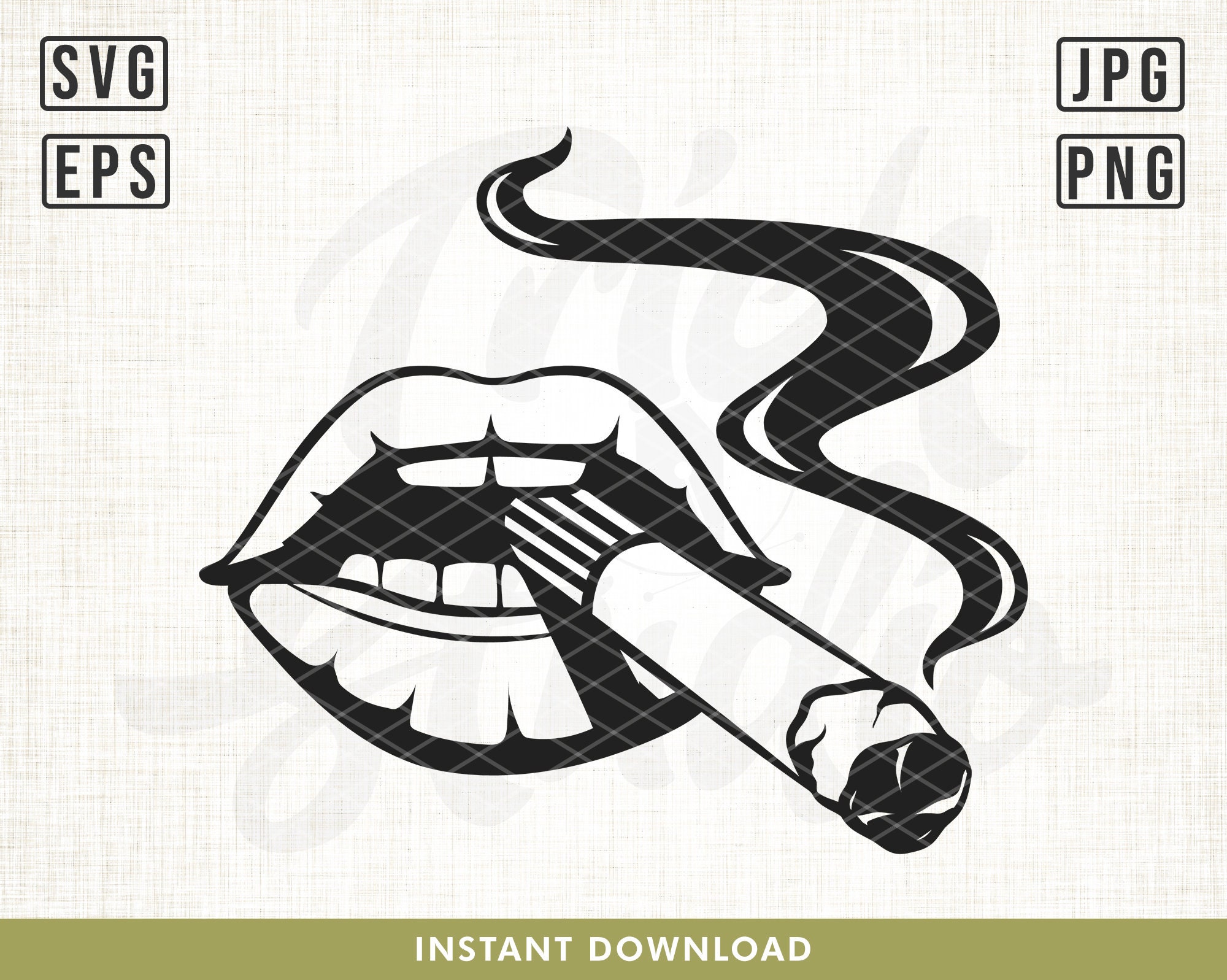 Lips Smoking Svg File Smoking Cannabis Svg Smoking Marijuana | Etsy