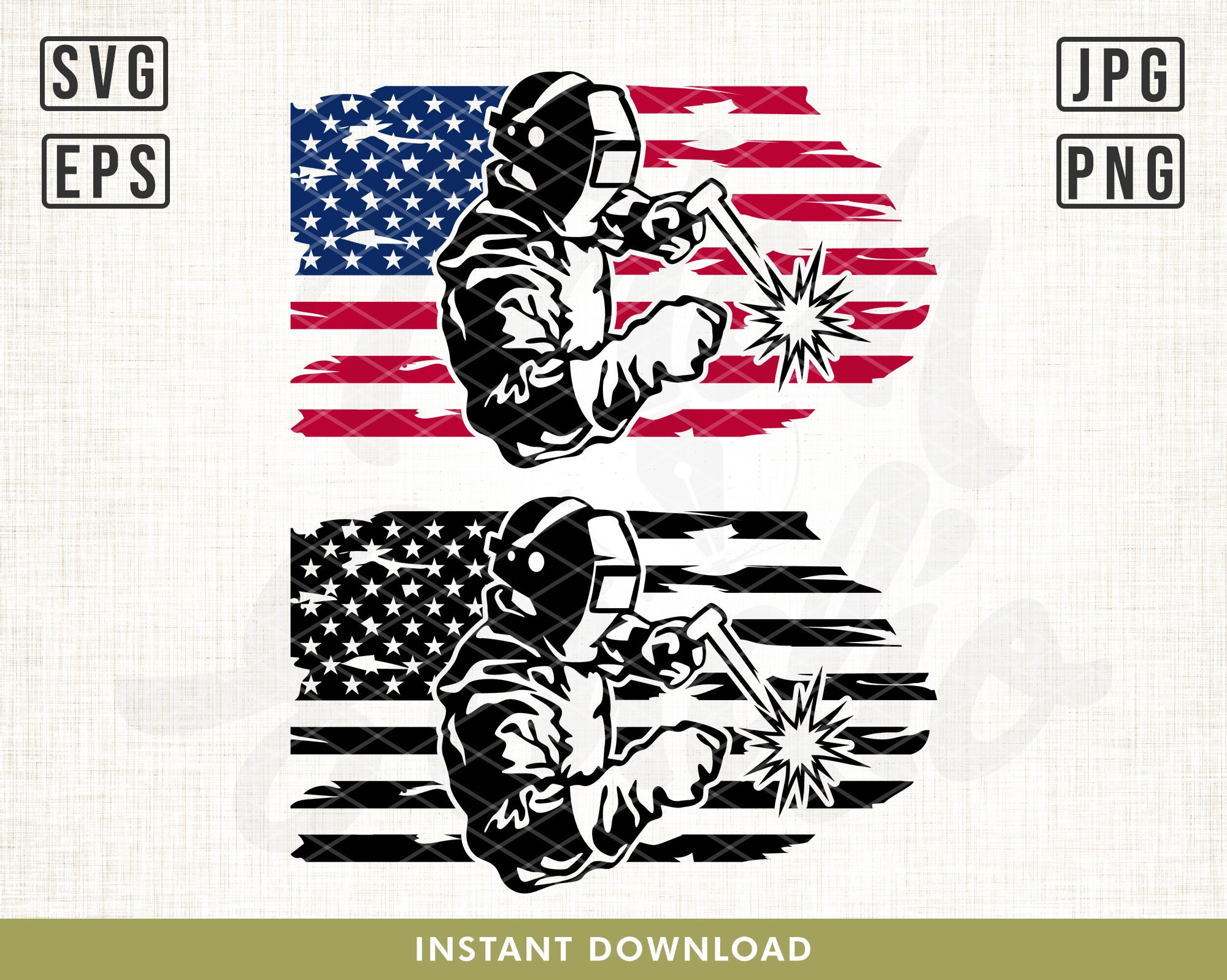 US Welder Svg Welding Svg American Welder Svg US Flag | Etsy