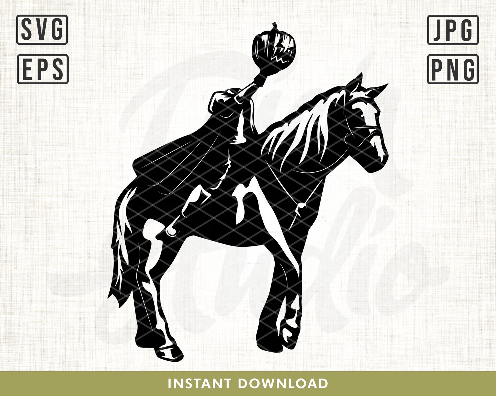 Headless Horseman Svg File, Horseman Svg, Sleepy Hollow Monster SVG ...