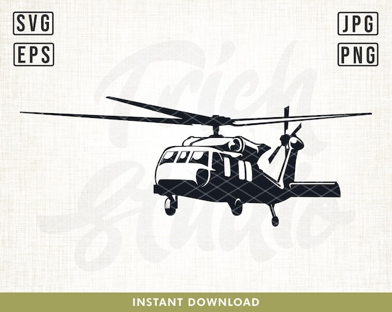Black Hawk Helicopter SVG Helicopter Svg Chopper Svg | Etsy
