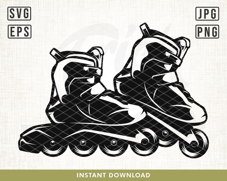 Roller Blades Svg, Inline Skates Svg, Roller Skating Svg, Inline Svg ...