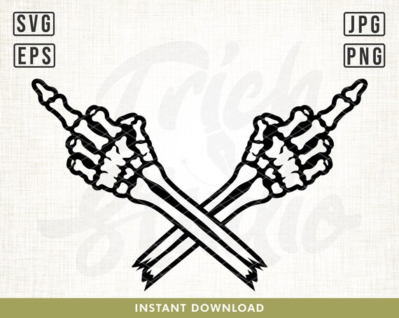 Skeleton Middle Finger Svg Skull Svg Skeleton Hands Svg - Etsy Ireland