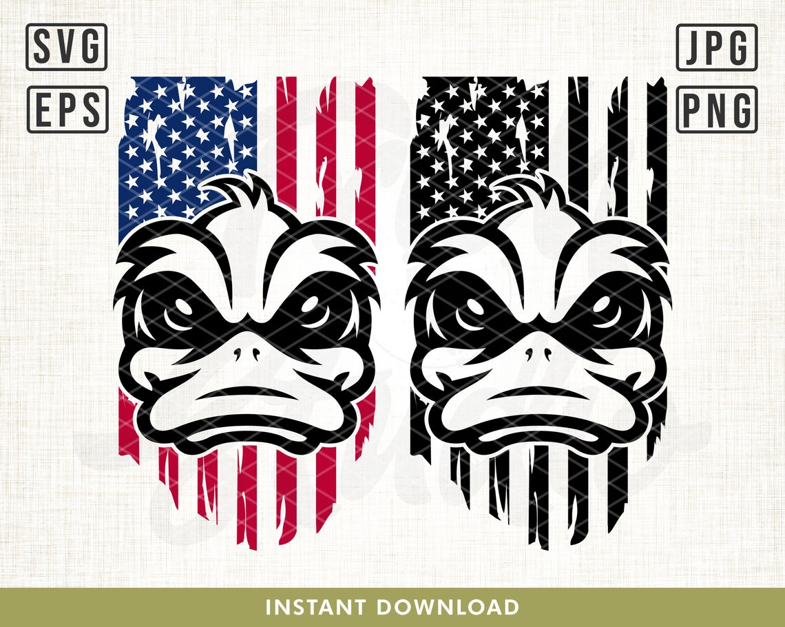US Duck Svg Mascot Duck Svg Duck Sports Logo Svg Team Logo | Etsy