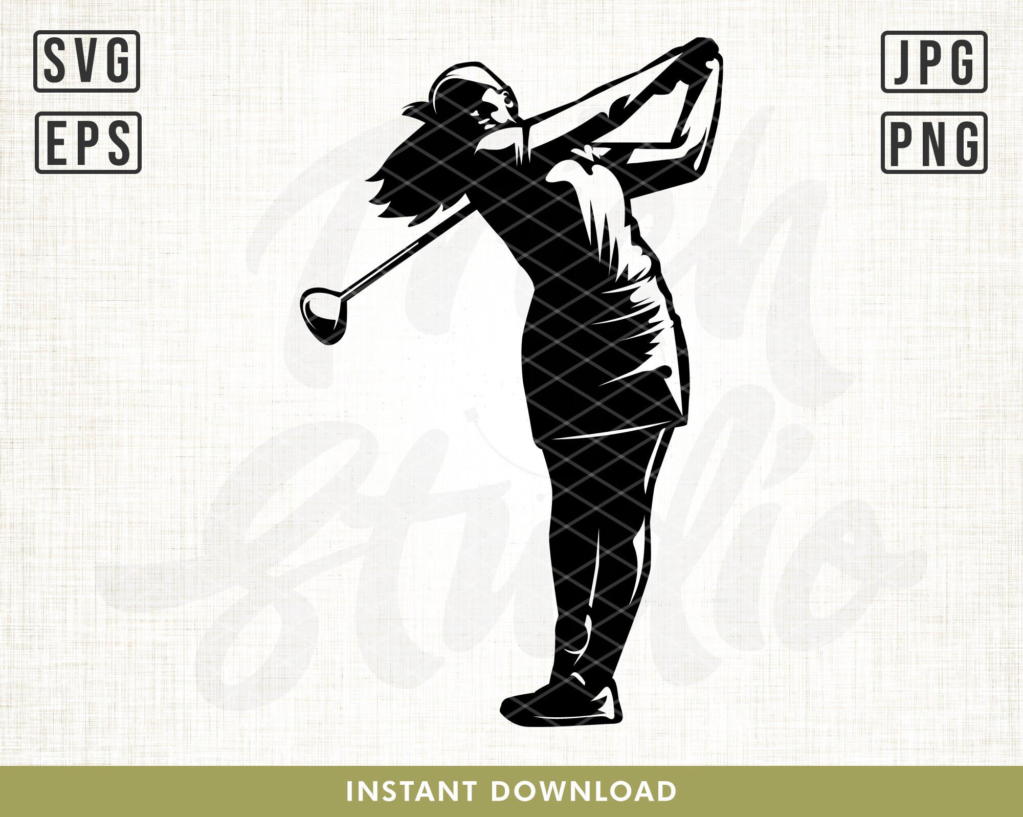 Female Golfer Svg, Golf Svg, Golfing Svg, Golf Player Svg, Golf Clubs ...