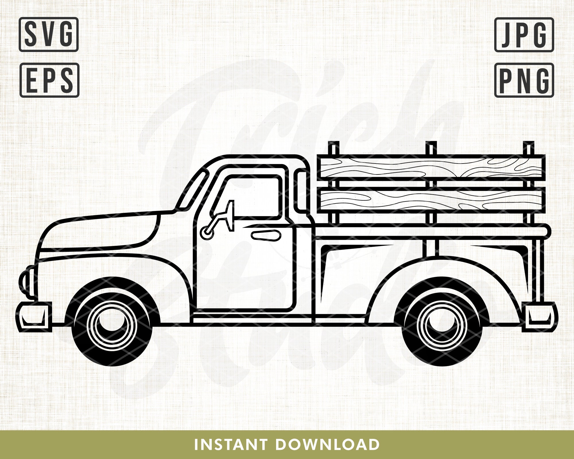 Vintage Truck Svg Pick up Truck Svg Farm Truck Svg File - Etsy