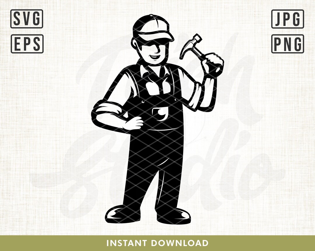 Carpenter Svg, Construction Worker Svg, Construction Svg, Contractor ...