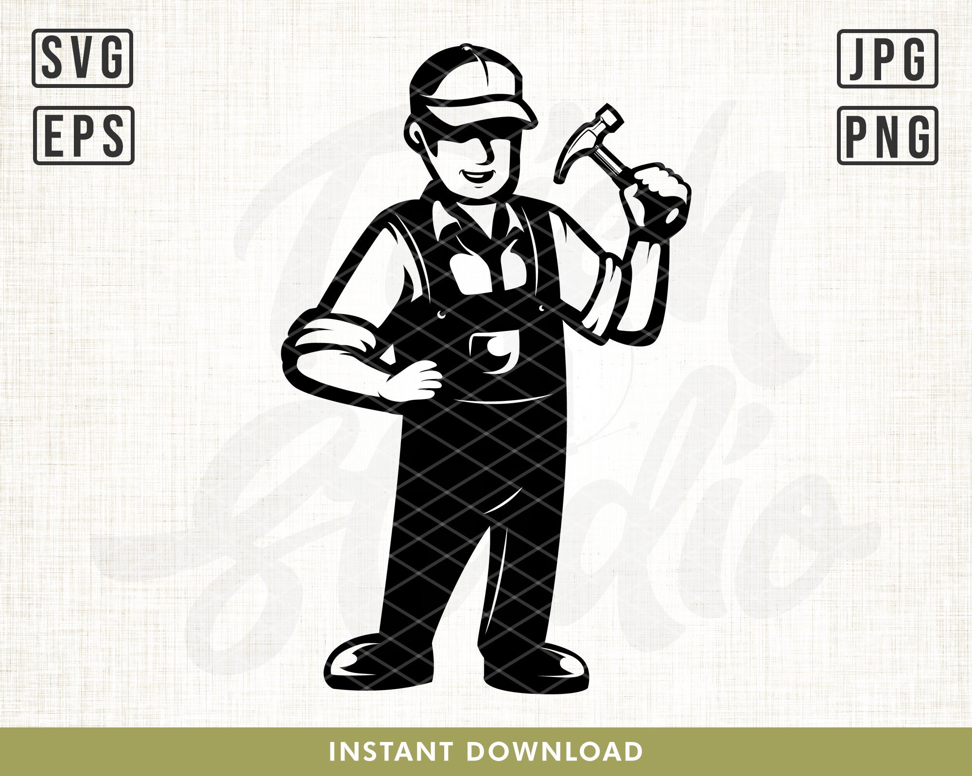 Carpenter Svg, Construction Worker Svg, Construction Svg, Contractor ...