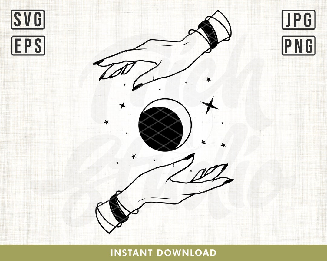 Witch Hand Svg, Magic Female Hand Svg, Mystical Svg, Mythical Hand Svg ...