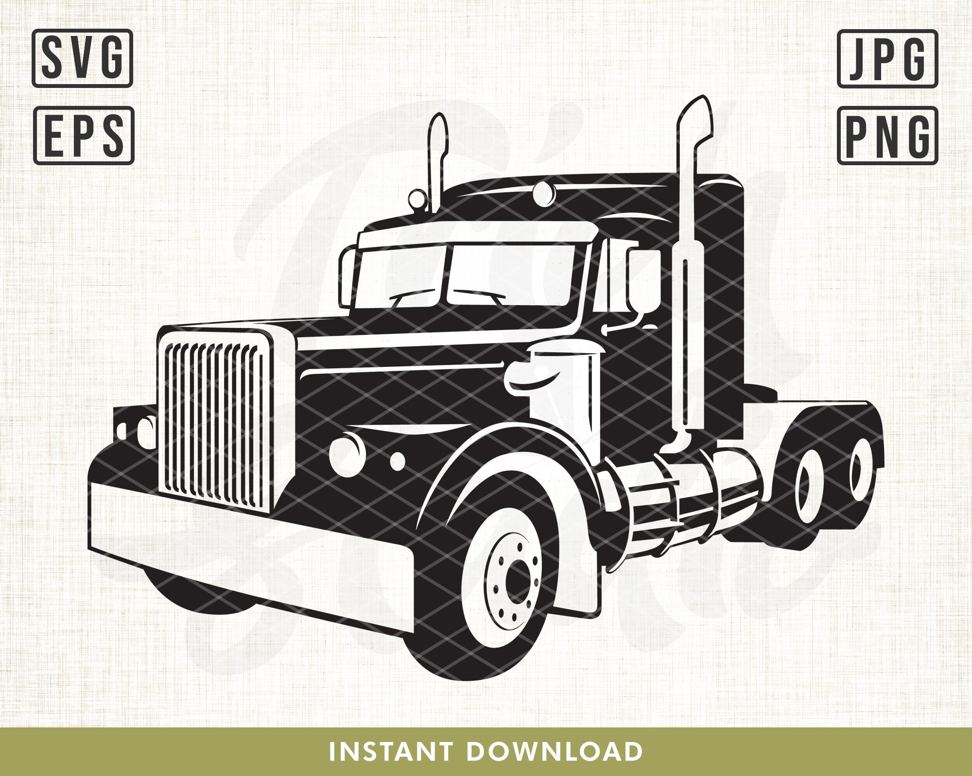 Semi Truck Svg Semi Truck SVG Files Truck Svg US Truck Svg | Etsy