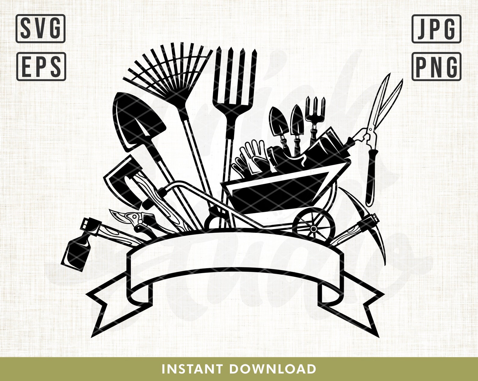 Gardening Tools Svg, Garden Tools Svg, Gardener Svg, Farm Tools Svg ...