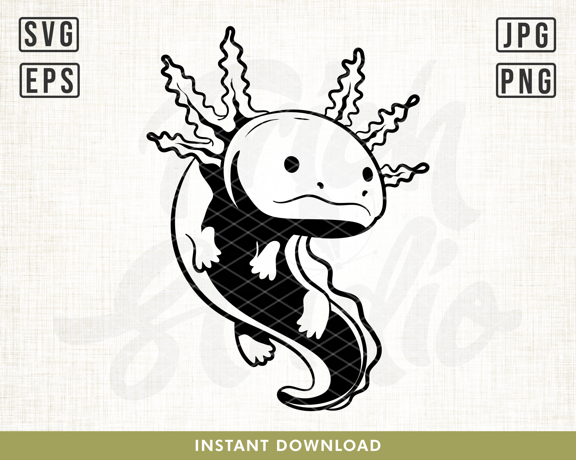 Axolotl svg, Cute Axolotl svg, Axolotl cut file for Cricut Silhouette ...