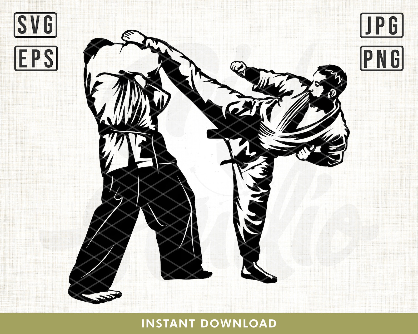 Karate Svg File Taekwondo Clipart Karate Shirt Design - Etsy