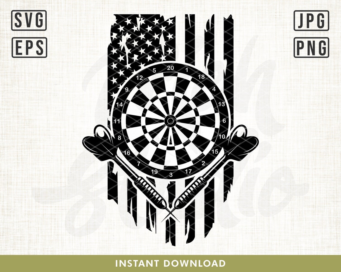 US Dart Svg Darts Club Svg Dartboard Svg Dart Game Svg - Etsy
