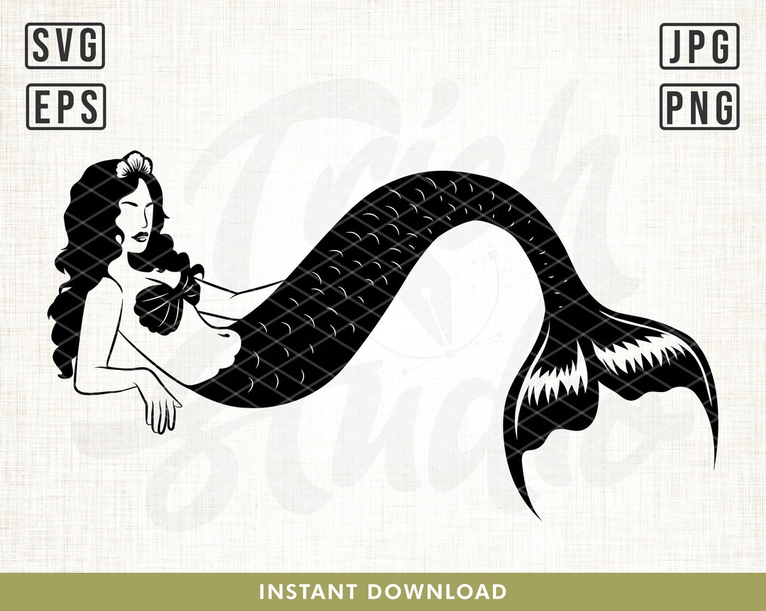 Mermaid Svg Files, Mermaids Design, Mermaid Pattern, Silhouette Cricut ...