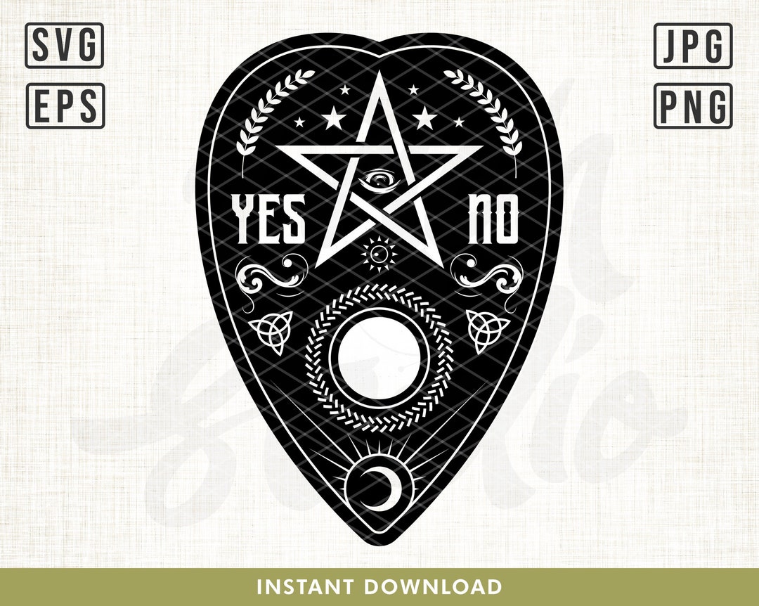 Ouija Planchette Svg Ouija Spirit Game Svg Quija Board Svg Spirit Of