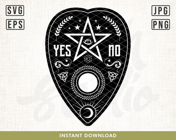 Ouija Planchette Svg Ouija Spirit Game Svg Quija Board Svg - Etsy