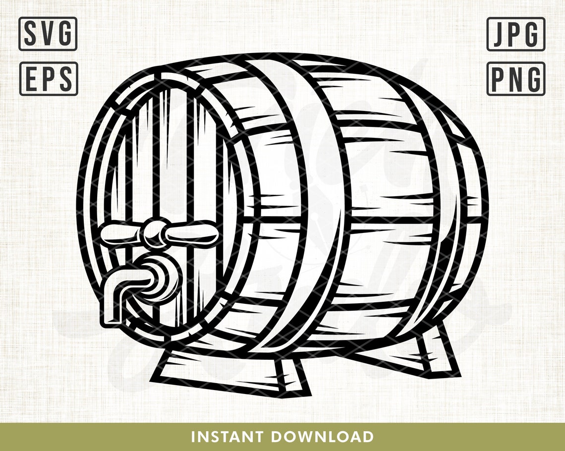 Holzfass Svg Datei Fass svg Bierfass Svg Weinfass Svg - Etsy.de