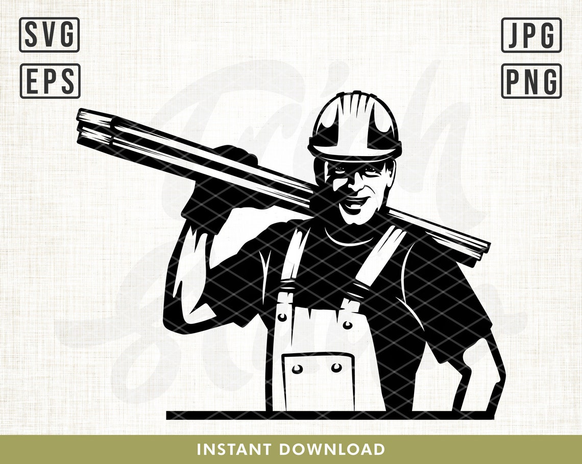 Construction Worker Svg Construction Svg Contactor Svg - Etsy