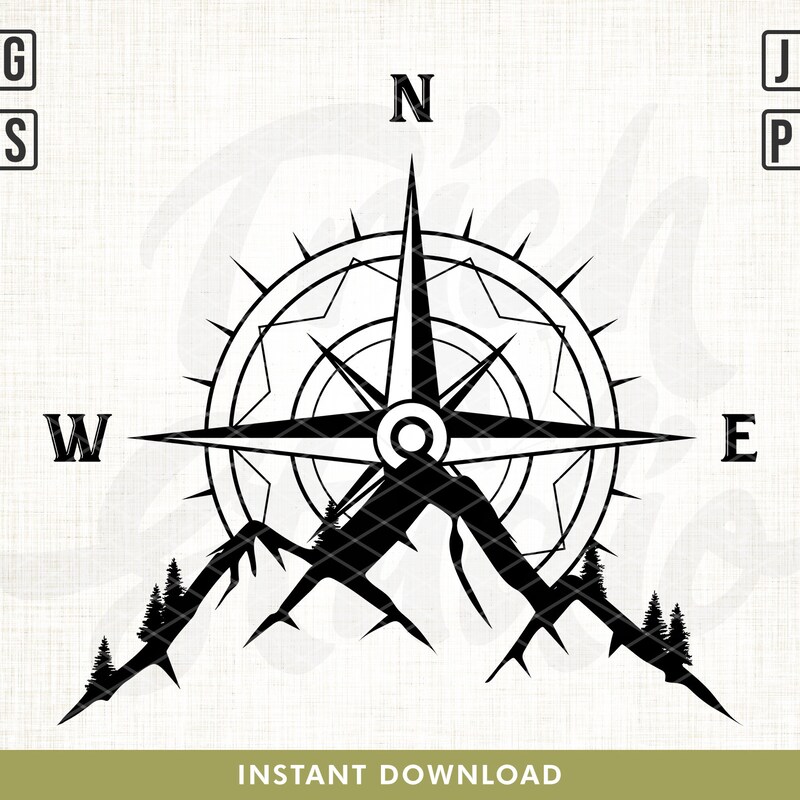 Compass Svg - Etsy