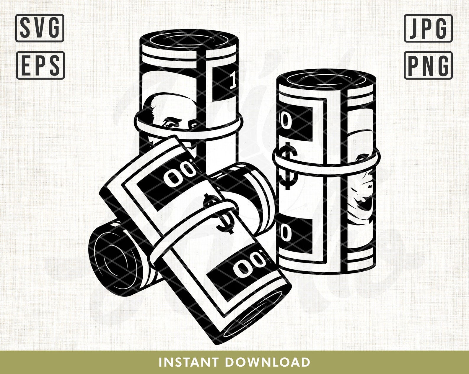 Money Svg Rolling Money Svg Money Bill Svg 100 Dollar Svg - Etsy