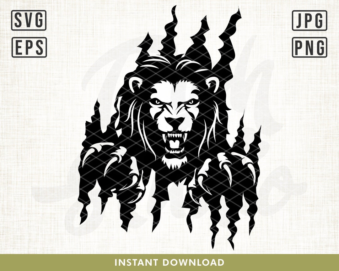 Lion Claw Scratch Svg, Claw Svg, Wild Lion Svg, Lion Scratch Svg, Wild ...