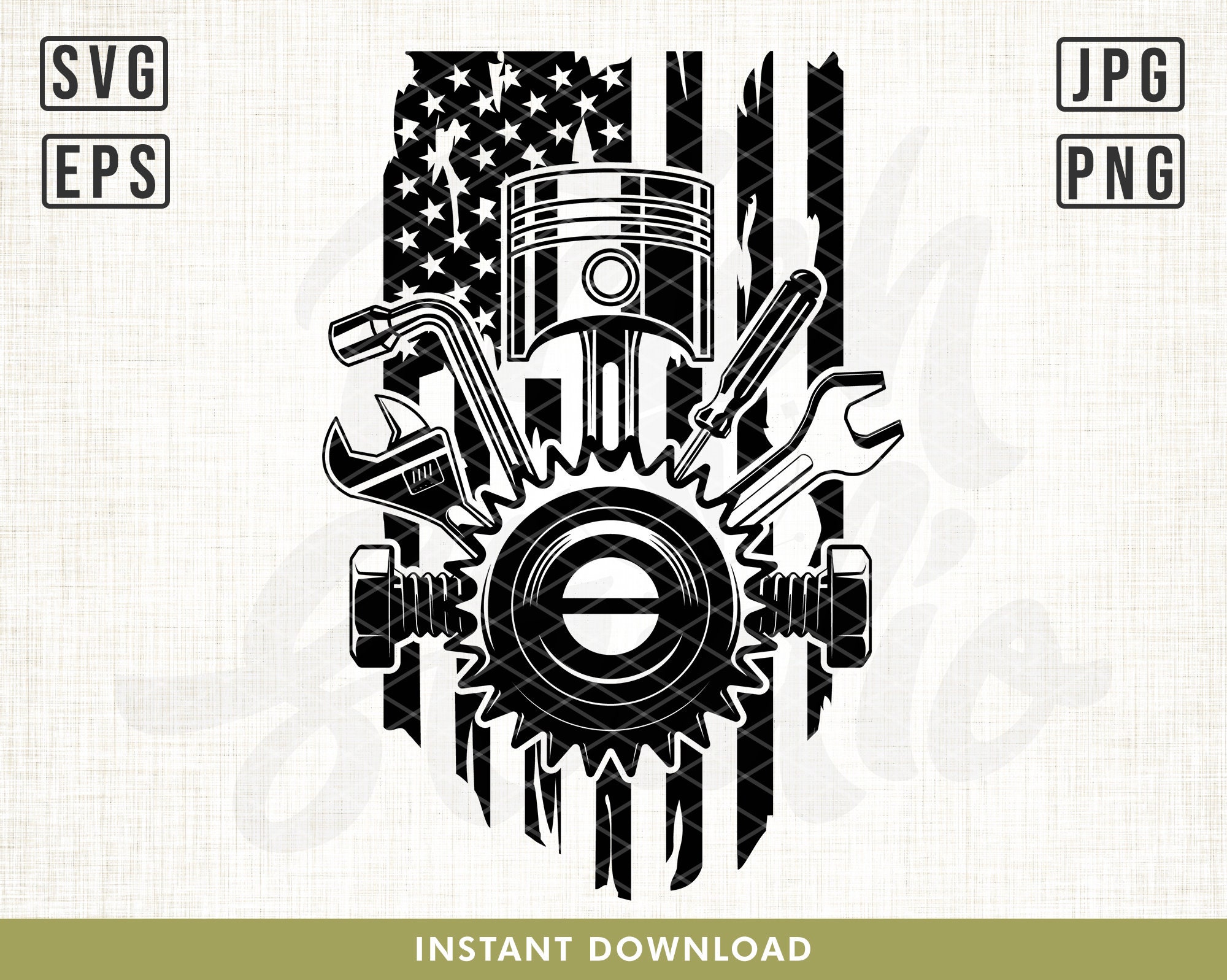 US Mechanic Svg Mechanic Tools Svg Mechanic Logo Svg - Etsy