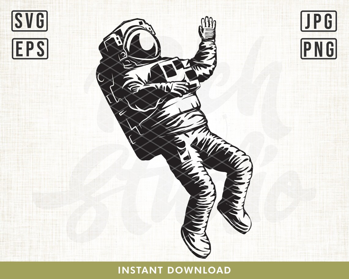 Astronaut Svg Nasa Svg Space Svg Astronaut Clipart - Etsy