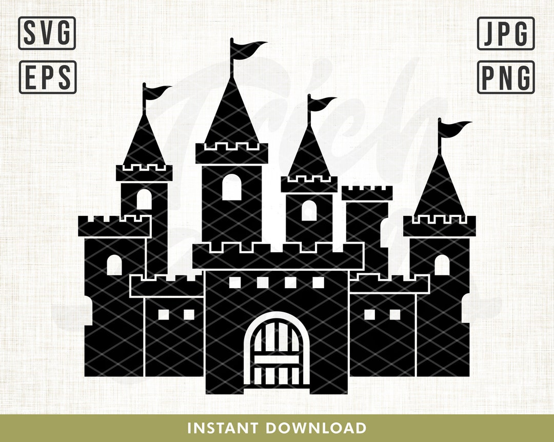 Castle Svg File, Princess Svg, Prince Svg, Magical Castle Svg, Cut File ...