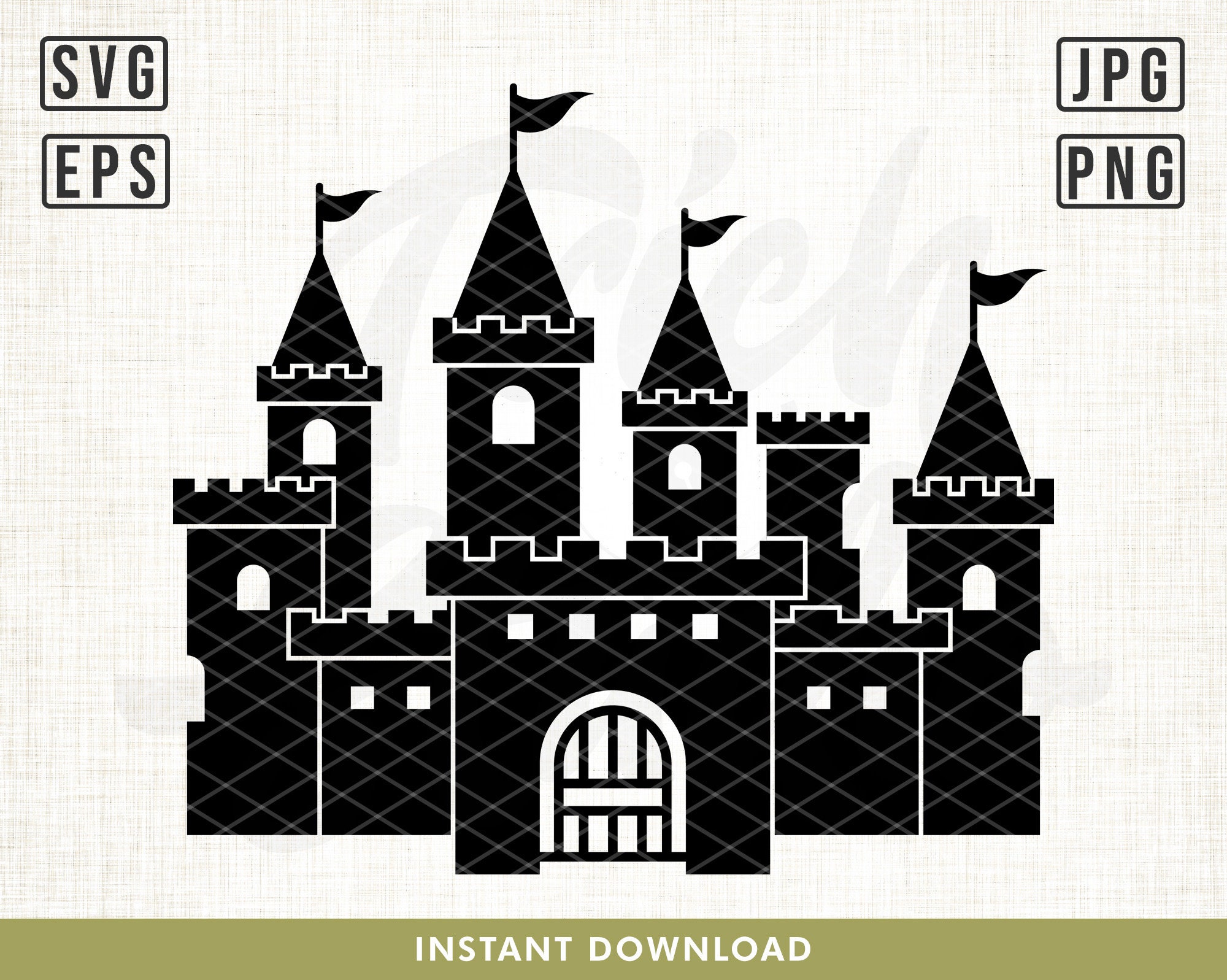 Castle Svg File, Princess Svg, Prince Svg, Magical Castle Svg, Cut File ...