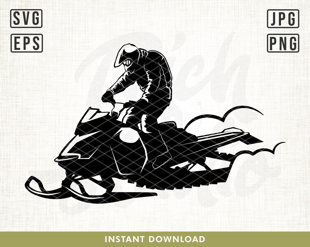Snowmobile Rider Svg, Winter Sports Svg, Snowmobiler Svg, Snowmobile ...
