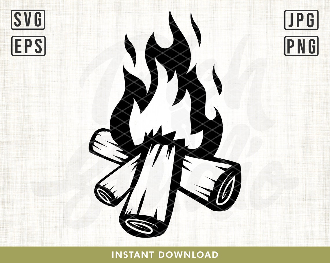 Bonfire Svg Campfire Svg File Camping Svg Camp Life Svg - Etsy