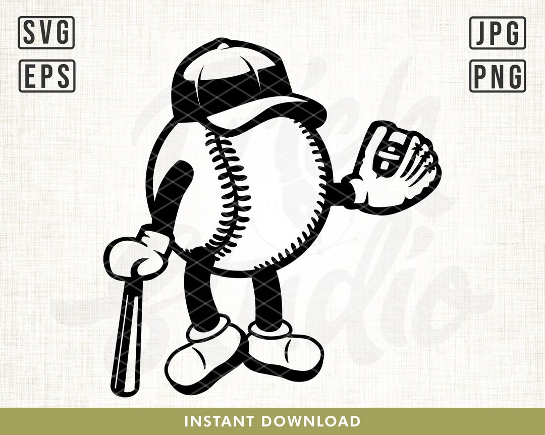 Baseball Svg, Baseball Mascot Svg, Baseball Cap Svg, Team Shirt Svg ...