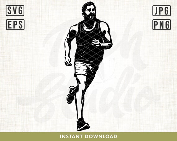 Running Man Svg Runner Svg Track and Field Svg Runner Cut - Etsy